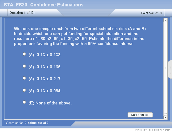 Introductory Statistics - Confidence Estimation Introductory Statistics - Confidence Estimation